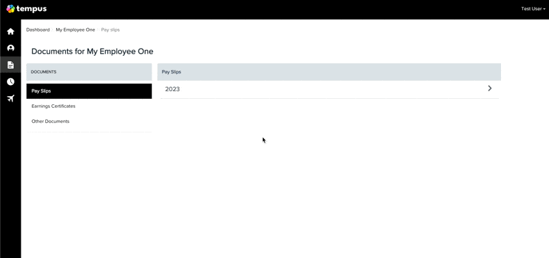 Viewing Your Payslip – Home Page