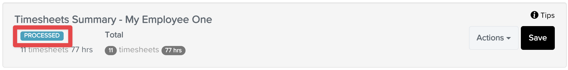 Editing Your Timesheet – Home Page
