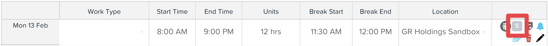Editing Your Timesheet – Home Page