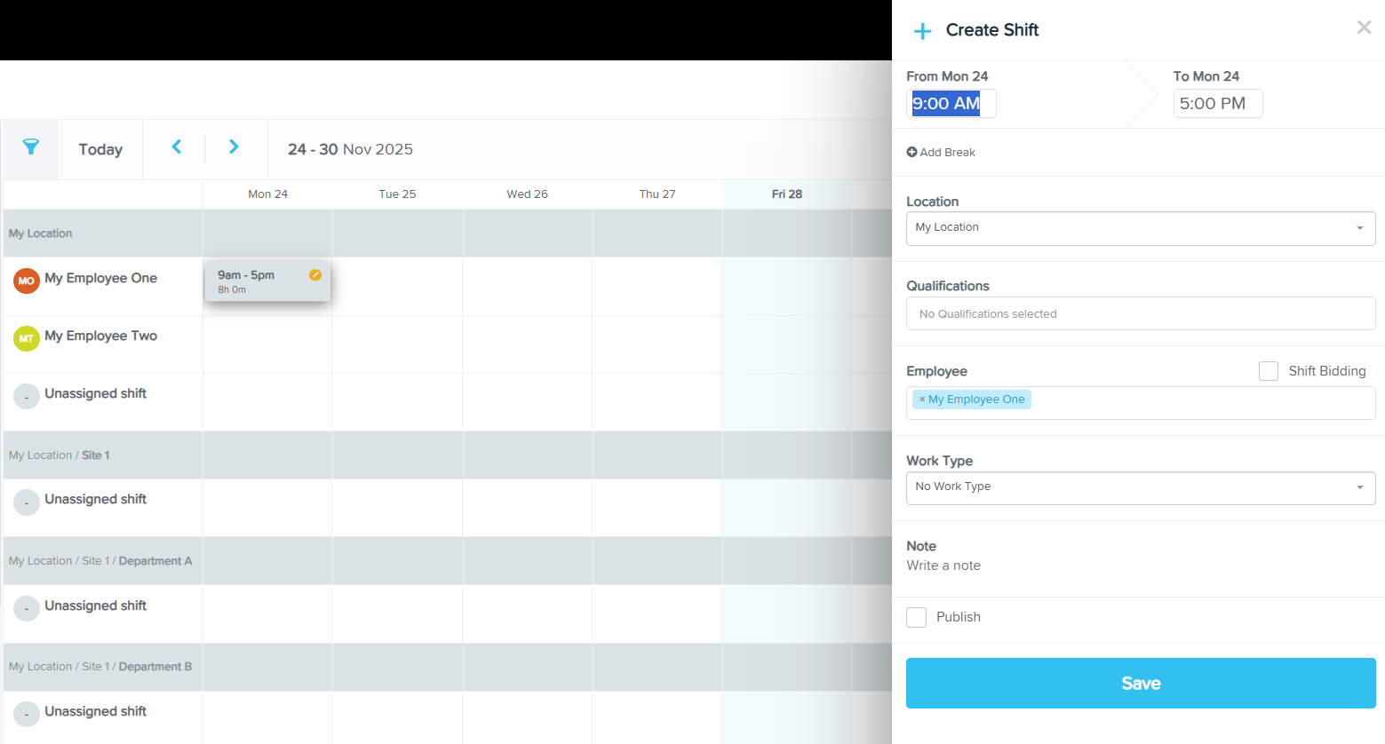 Creating Your Roster – Home Page